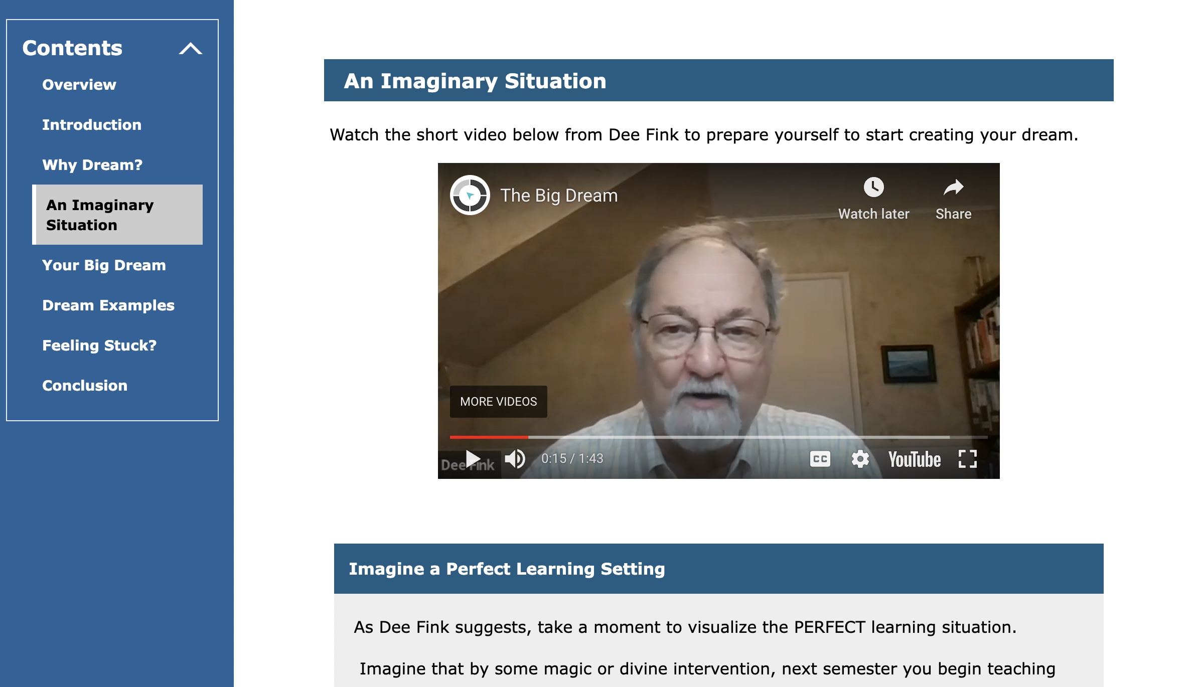Finks Taxonomy of Significant Learning - Intentional College Teaching